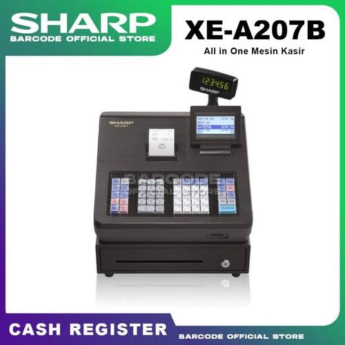 Jual Cash Register Sharp Xe-A207B - Mesin Kasir Sharp 207 Hitam ...