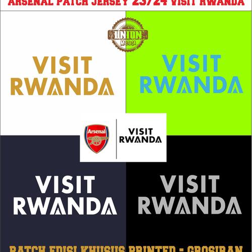 Jual Patch Arsenal Visit Rwanda sablon Jersey lengan Home Away Third GK ...