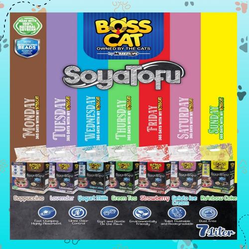 Jual Pasir Kucing Gumpal TOFU / SOYA BOSS CAT / BOSSCAT LITTER CAT 7L 7 ...