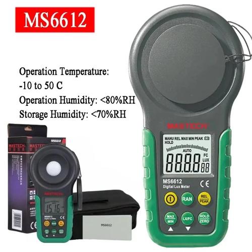 Jual Lux Meter MS6612 Mastech Light Tester Luxmeter FC Luxtester MS ...