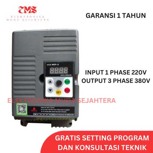Jual INVERTER 4KW 5,5HP INPUT 220V 1PHASE OUTPUT 380V 3PHASE VFD SUSWE - Jakarta Barat ...
