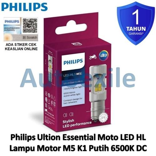 Jual Philips Ultinon Essential Moto LED M5 H6 Kaki1 Putih Lampu Motor Bebek - 1000 Moto AC DC ...