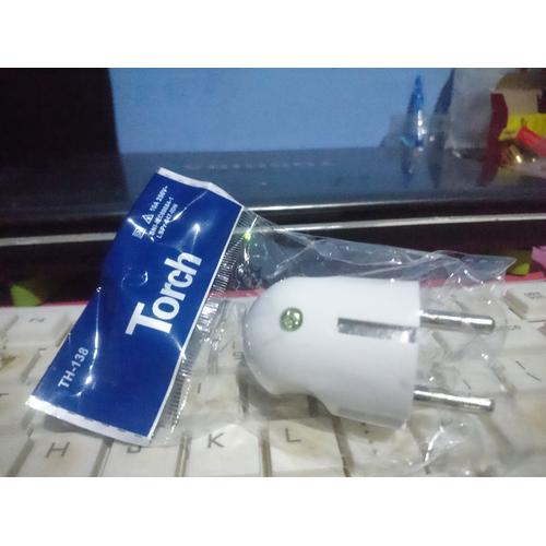 Jual Steker ARDE Bulat Merek TORCH Jack Colokan Listrik Jek SNI Putih ...