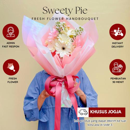Jual Buket Bunga Ultah Kado Wisuda Buket Bunga Segar Asli Jogja Sweety ...
