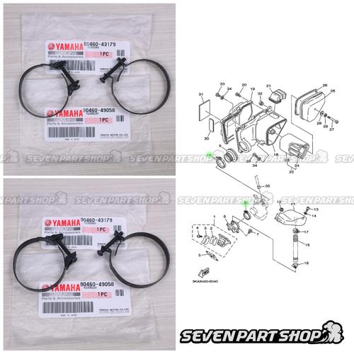 Jual KLEM KLEMAN KARBURATOR KARET INTAKE JOINT RX KING RXK RXS ORIGINAL ...