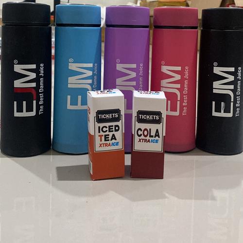 Jual [SALT] EJM TICKETS COLA ICED TEA XTRA ICE SALTNIC 30ML FREE TUMBLR ...