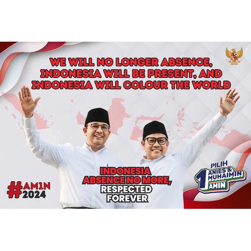 Jual CETAK BANNER / SPANDUK ANIES BASWEDAN 2024 - AMIN - ANIES MUHAIMIN - Desain 1 - Jakarta ...