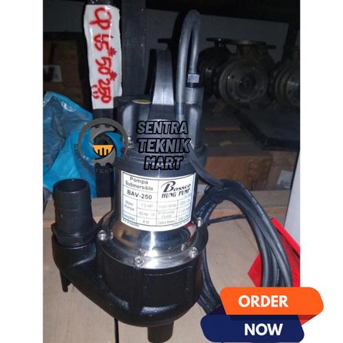 Jual BOSSCO BAV 250 Submersible Pump 250W 1 1/2inch Pompa celup Air ...