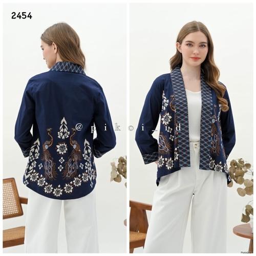 Jual Outer batik wanita modern lengan panjang / bolero batik kantor ...