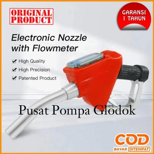 Jual Nozzle Gun Digital Pertamina/Pertamini 1" inch SPBU Pompa Bensin ...