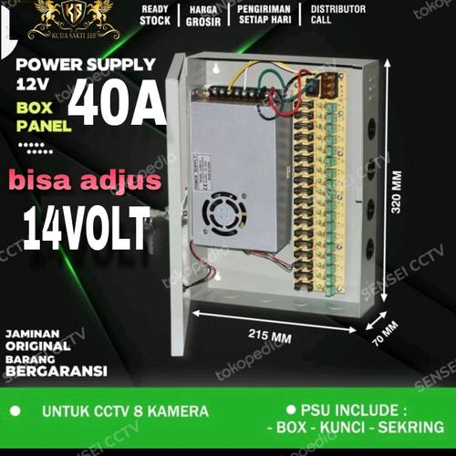 Jual PSU POWER SUPPLY 30A BOX POWER SUPLY CCTV 12V 40A AC TO DC 40 ...