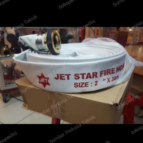 Jual Fire Hose Hydrant ( Selang Hydrant 2" inch x 30m ) Kanvas Jet Star ...