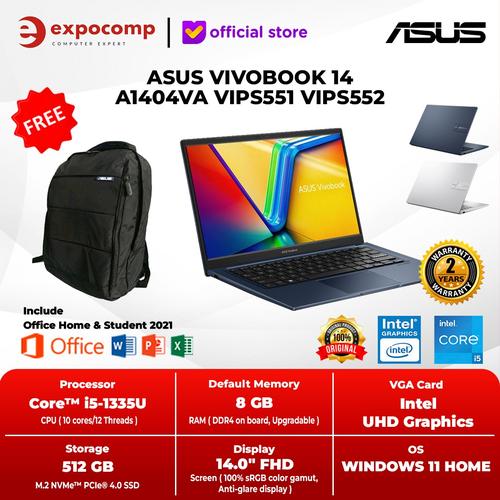 Promo ASUS VIVOBOOK 14 A1404VA VIPS551 VIPS552 CORE i5-1335U 8GB 512GB ...
