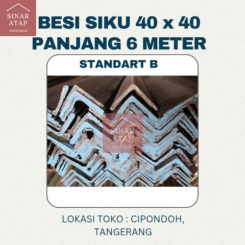 Jual BESI SIKU 40x40 standart B panjang 6 Meter - Kota Tangerang ...