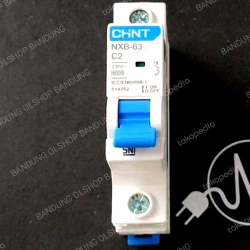 Jual CHINT MCB 2A 1P 220V SNI MCB 220V 2A SNI 1P MCB 1P 2A 220V SNI ...