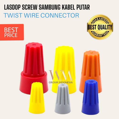 Jual Lasdop Screw Sambungan Kabel Putar Cap Twist Wire Connector ...