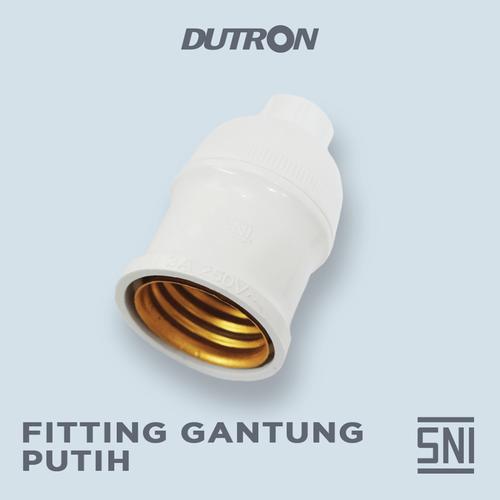 Jual Fitting Lampu Gantung E27 Fiting Gantung Dutron E27 Hitam Putih SNI - Putih - Jakarta Barat ...