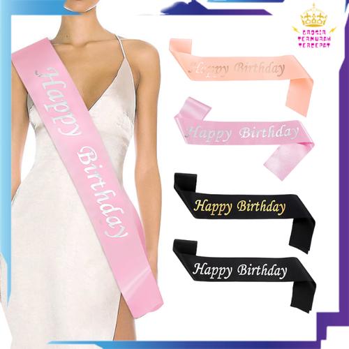 Promo GTT Selempang Ulang tahun Sash Happy Birthday Girl Selendang ...