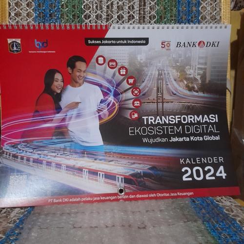Jual Kalender Dinding Bank DKI Tahun 2024 - Jakarta Barat - Novi_Bright ...