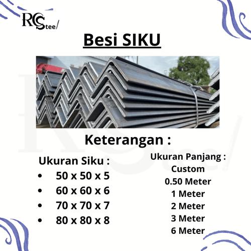 Jual Besi Siku 60 x 60 x 6 x 50 CM ( 500mm ) - Kota Tangerang - RCSteel ...
