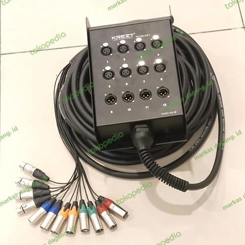 Jual snake kabel krezt 12 ch 8 in 4 out cable snake 100 meter - Jakarta ...