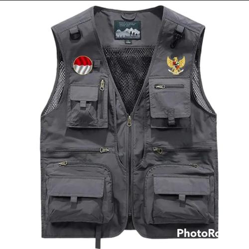 Jual PO Rompi Tactical bordir custom rompi vest lapangan kantor seragam ...