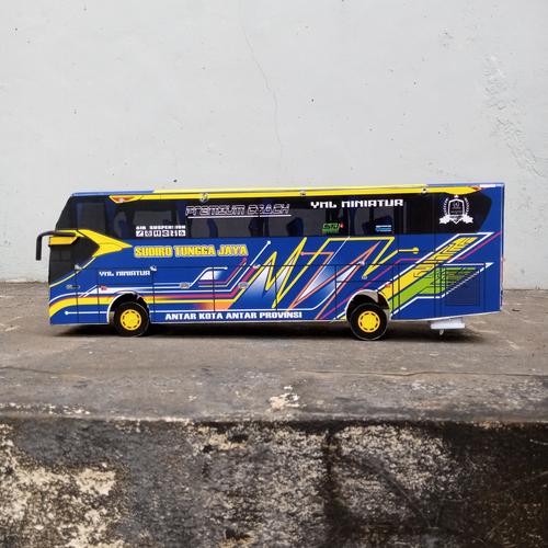 Jual Miniatur bus bis SUDIRO TUNGGAL JAYA DRAKA JB3 lampu 3 mode kelap ...