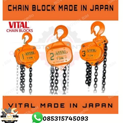 Jual TAKEL CHAIN BLOCK 1 TON X 5 METER VITAL MADE IN JAPAN - Jakarta ...