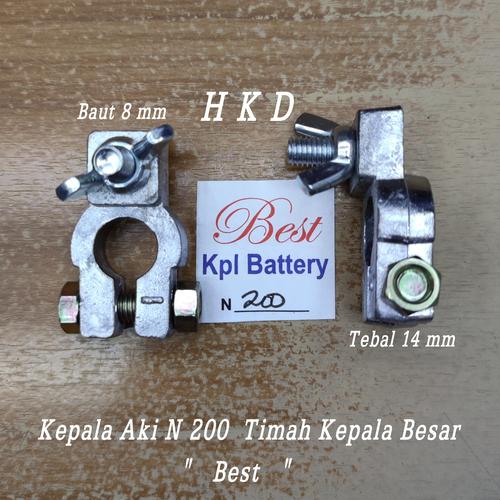Jual KEPALA BATTERY AKI/ACCU N-200 TIMAH ( BESAR) " BEST " - Jakarta ...