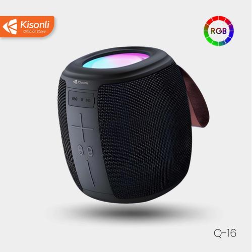 Promo Kisonli Speaker Bluetooth Portable Super Bass Q16 1200mAh - Hitam ...