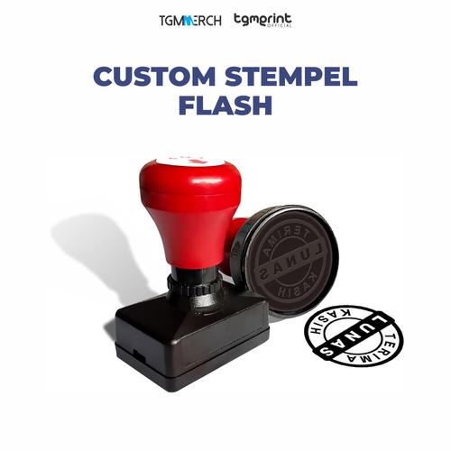 Promo Stampel Warna Custom Satuan | Stempel Instant - Standart, 2 Warna ...