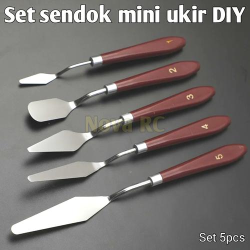 Jual Sendok semen akrilik kecil stainless untuk ukir diy panjang 17cm ...