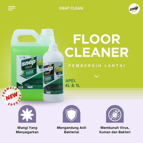 Jual Pembersih Lantai / Sabun Lantai / Snap FLoor Cleaner 4 L - Lemon ...