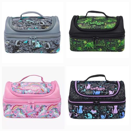 Jual Smiggle Double Decker Lunch Bag Ws Dino, Ws Shark, Ws Starry Cat ...