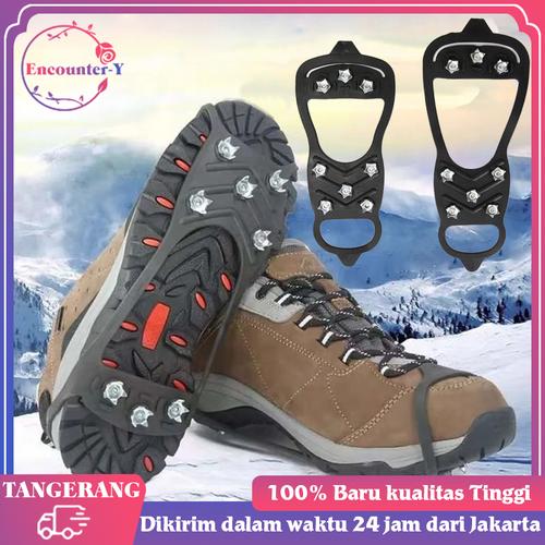 Jual 2pcs Alas Sepatu Mendaki Alas Sepatu Paku Anti Slip Alas Sepatu ...