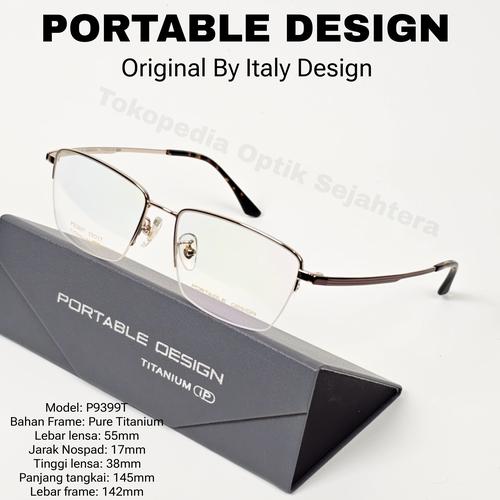 Jual Frame kacamata original pure titanium Portable Design Lbr frame ...