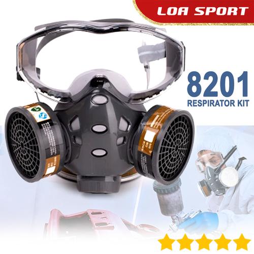 Jual Masker Gas Respirator Full Face 8201 Cat Semprot Tambang Industri ...