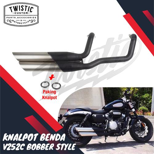 Jual Knalpot Full System Model Harley Bobber Motor Keeway Benda V252C V ...