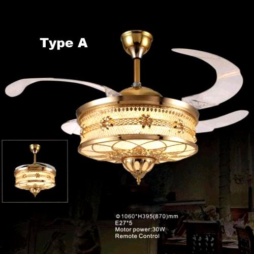 Jual Lampu Hias Gantung ceiling Kipas angin remote masjid Arabic Turki ...