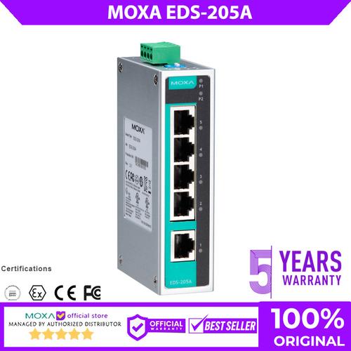 Promo MOXA EDS-205A Series 5-port Unmanaged Ethernet Switches Cicil 0% ...