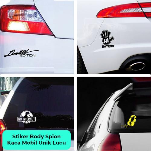 Jual Stiker Lucu Unik Body Kaca Mobil Cutting Sticker Limited Edition ...