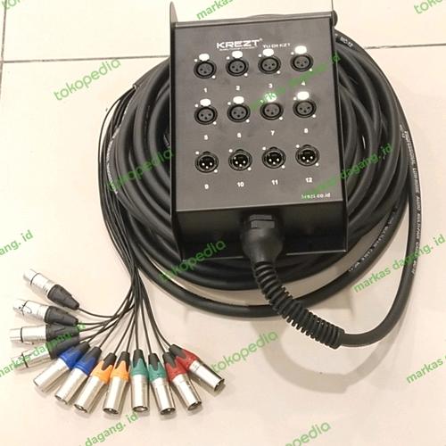 Jual kabel snake 12 ch 15 meter kabel apollo original 8 in 4 out ...