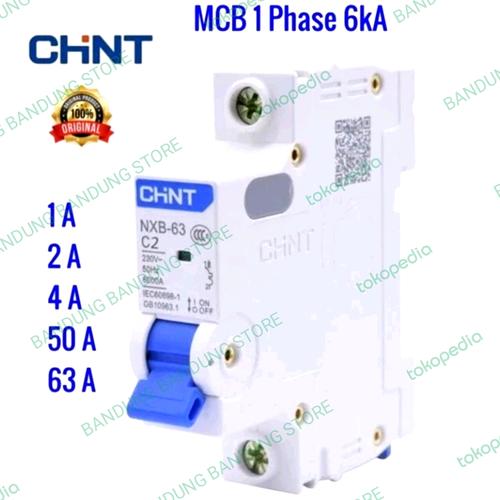 Jual CHINT MCB 2A 1P 220V SNI MCB 220V SNI 1P 2A MCB 1P 2A 220V SNI ...