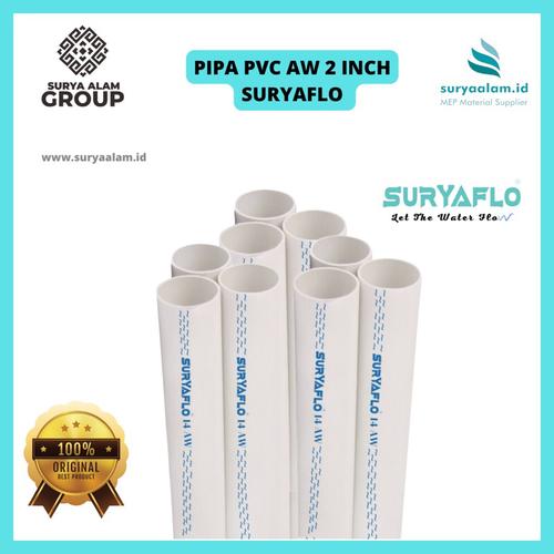 Jual PIPA PVC AW 2" SURYAFLO | STANDART | 4 METER - Kota Tangerang ...