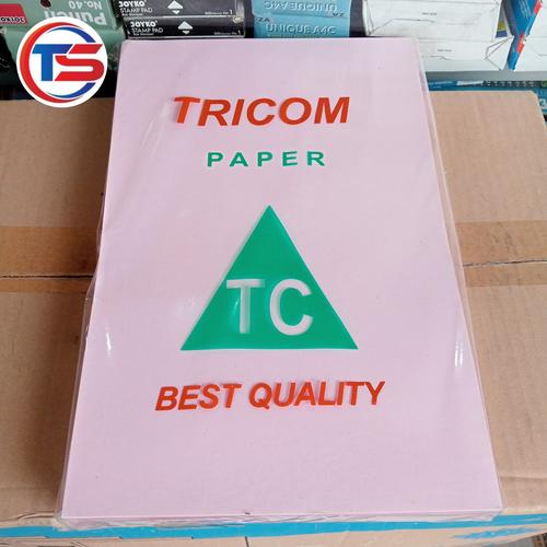 Jual kertas hvs warna Fink merah muda folio F4 70grm harga 1 rim ...