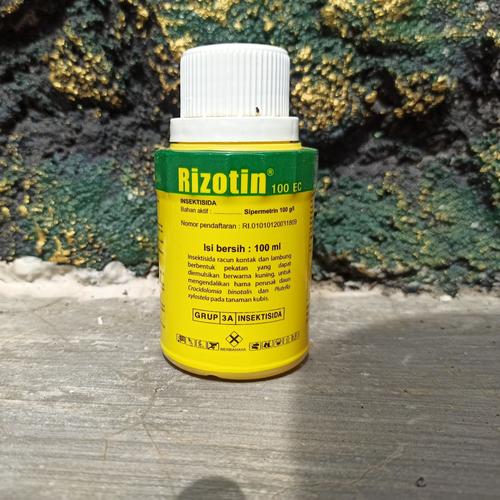 Jual Insektisida Rizotin 100 EC 100ml Mengendalikan Hama Perusak Daun ...