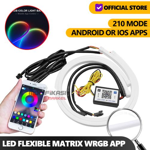 Jual Lampu LED Alis DRL Flexible Matrix WRGB App 30cm 60cm RGB Matrix ...