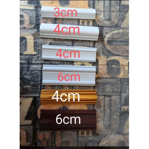Jual List Wall Moulding PVC - Lis Profil Dinding Kekinian - 6CM A White ...