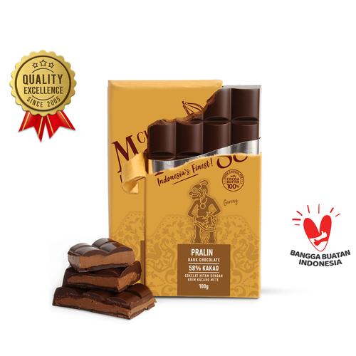 Jual Chocolate Monggo | Creamy Praline & Dark Chocolate 100g | Coklat ...