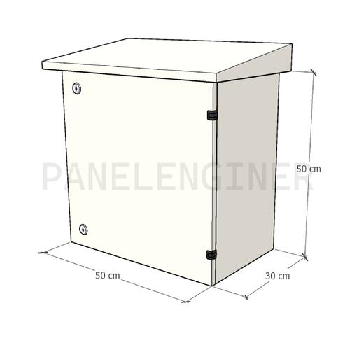 Jual BOX PANEL CUSTOM 50x50x30 TOPI OUTDOOR PLAT 1,5mm POWDER COATING ...